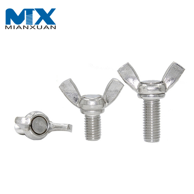 DIN316 Stainless Steel Butterfly Wing Bolt OEM Butterfly Wing Screws Bolt