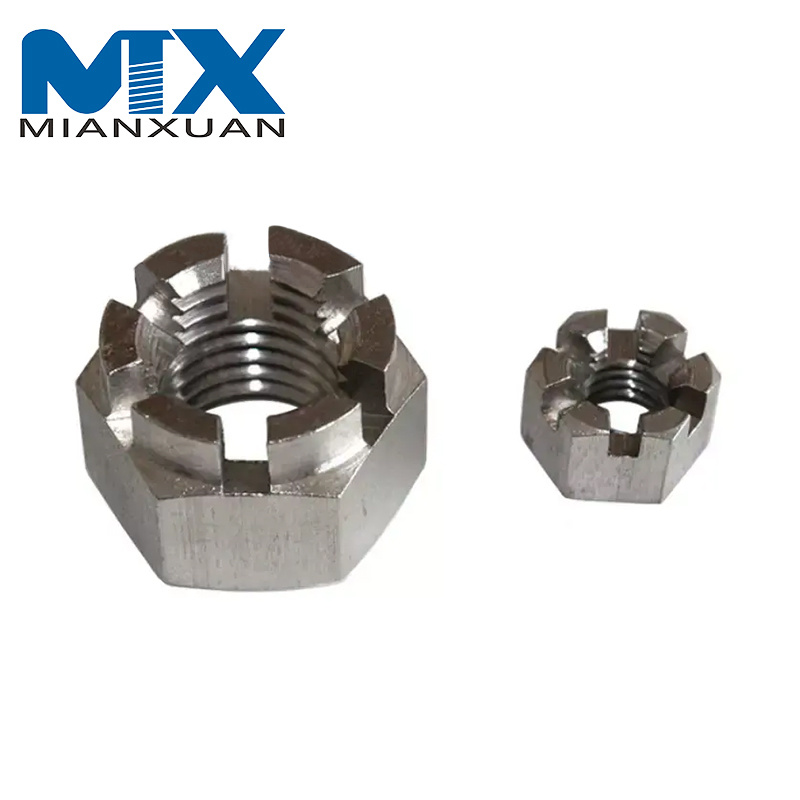 Stainless Steel Hexagon Slotted Nut DIN935