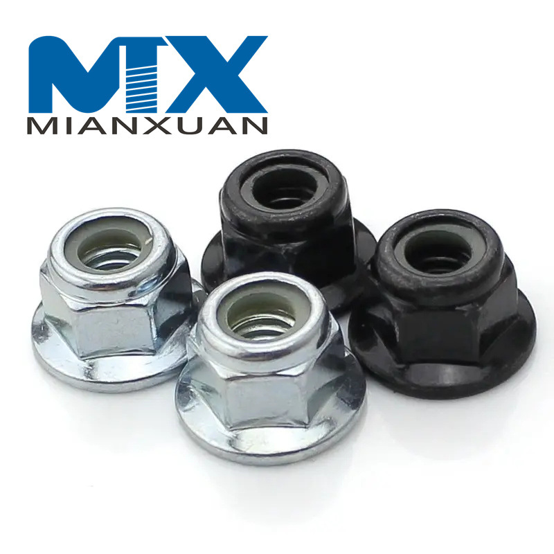 High Strength Hexagon Nylon Insert Lock Nuts with Flange