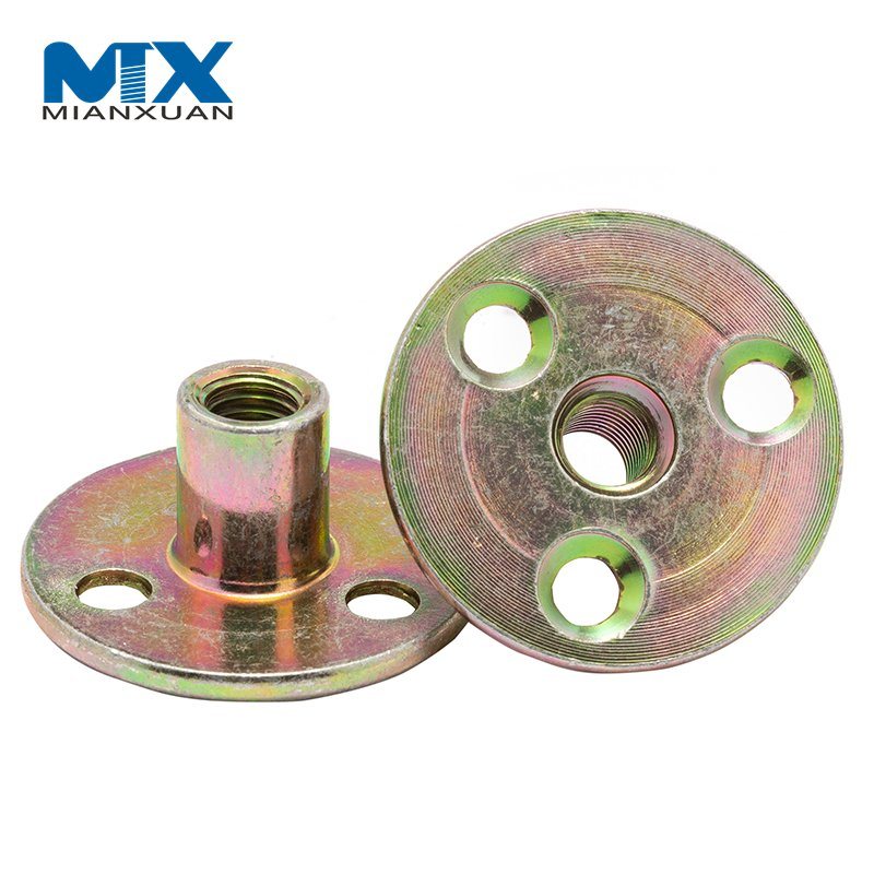 Stainless Steel Roll in Spring Loaded 3 Holes Lock T-Slot Tee Nut