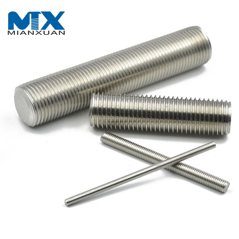 M14*2*3000mm 4.8 8.8 10.9 SS304 Stainless Steel Full Threaded Bar ...