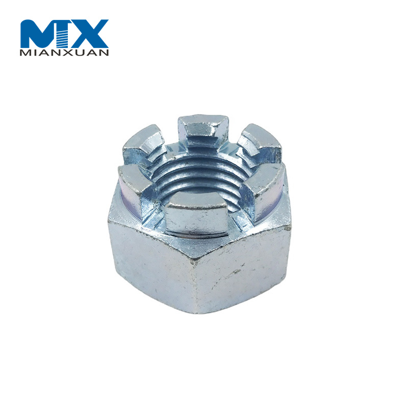 DIN935 All Size Zinc Hex Slotted / Castle Nut DIN937
