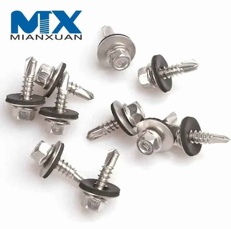 Stainless Steel Hexagon Flange Head Self Drilling Screw
