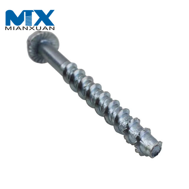 Hex Flange Head Galvanized Concrete Masonry Screw Concrete Masonry ...