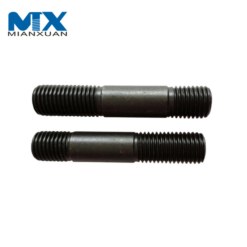 Customized Stud Bolt Double Thread Fasteners Connecting Black Zinc ...