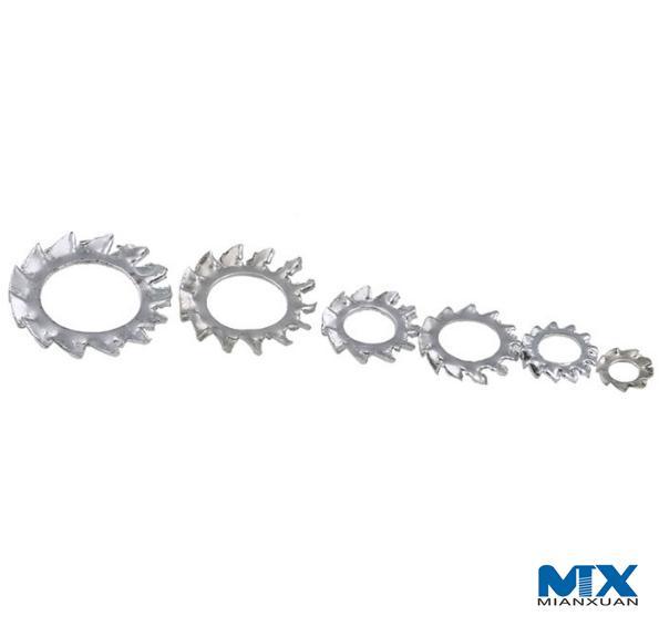 Steel Serrated Lock Washers with External Teeth