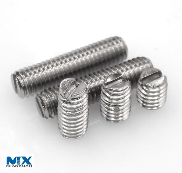 Slotted Set Screws with Flat Point