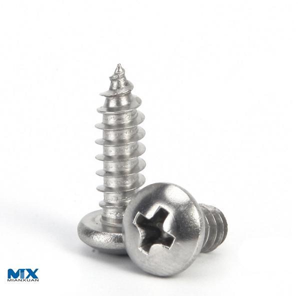 Stainless Steel pH Recessed Round Head Tapping Screws