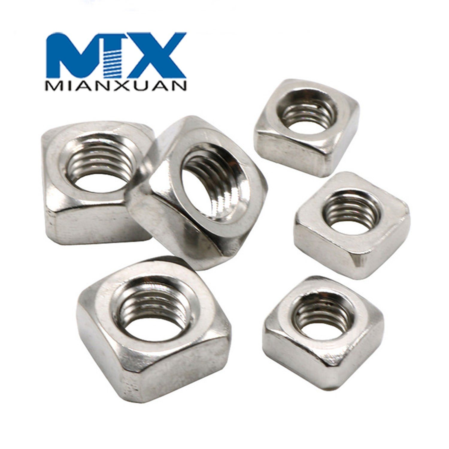 Carbon Steel 4 8 8 8 10 9 12 9 Mild Steel Square Nut Din 562 557 Squarenut Din557 Din562 M3 M4