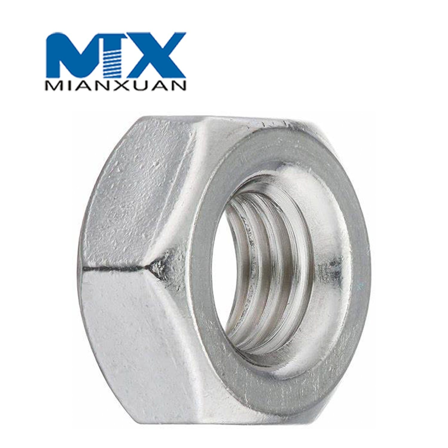 Stainless A2 A4 304 316 A2-70 A2-80 Hex Nut DIN934 Hexagon Nut M3 M4 M5 M6 M8