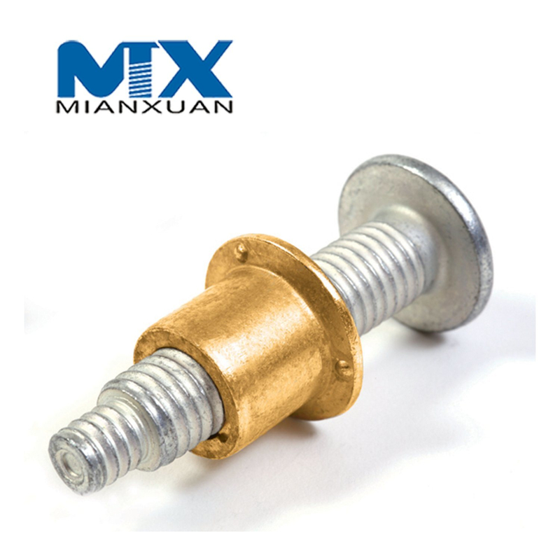 Carbon Steel Semi-Circular Head Ring Grooved Lock Bolt and Nut Hex Head ...