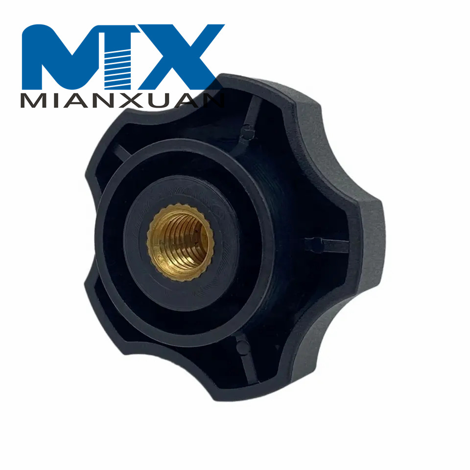 Star Knob Knurled Thumb Nut with Handle Plastic