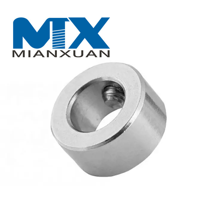 Shaft Locking Collars with Set Screw White Nylon Plastic